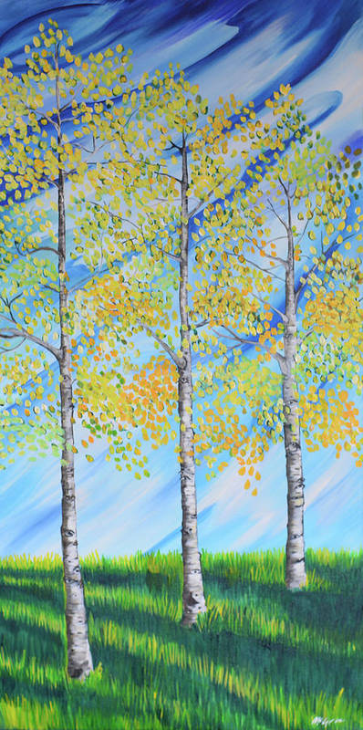 Aspen Trees Line - Art Print – Allison McGree Fine Art