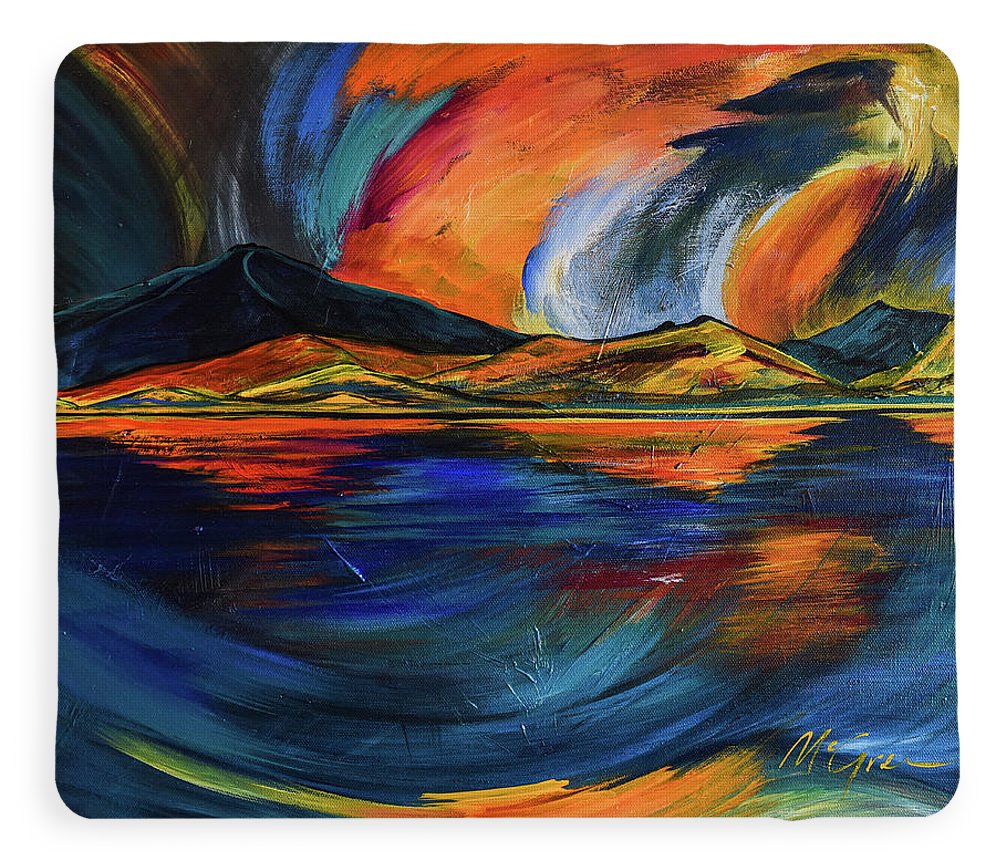 Mountain Reflections - Blanket – Allison McGree Fine Art